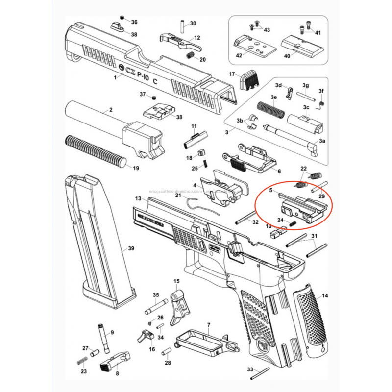 Ejector block CZ P-10